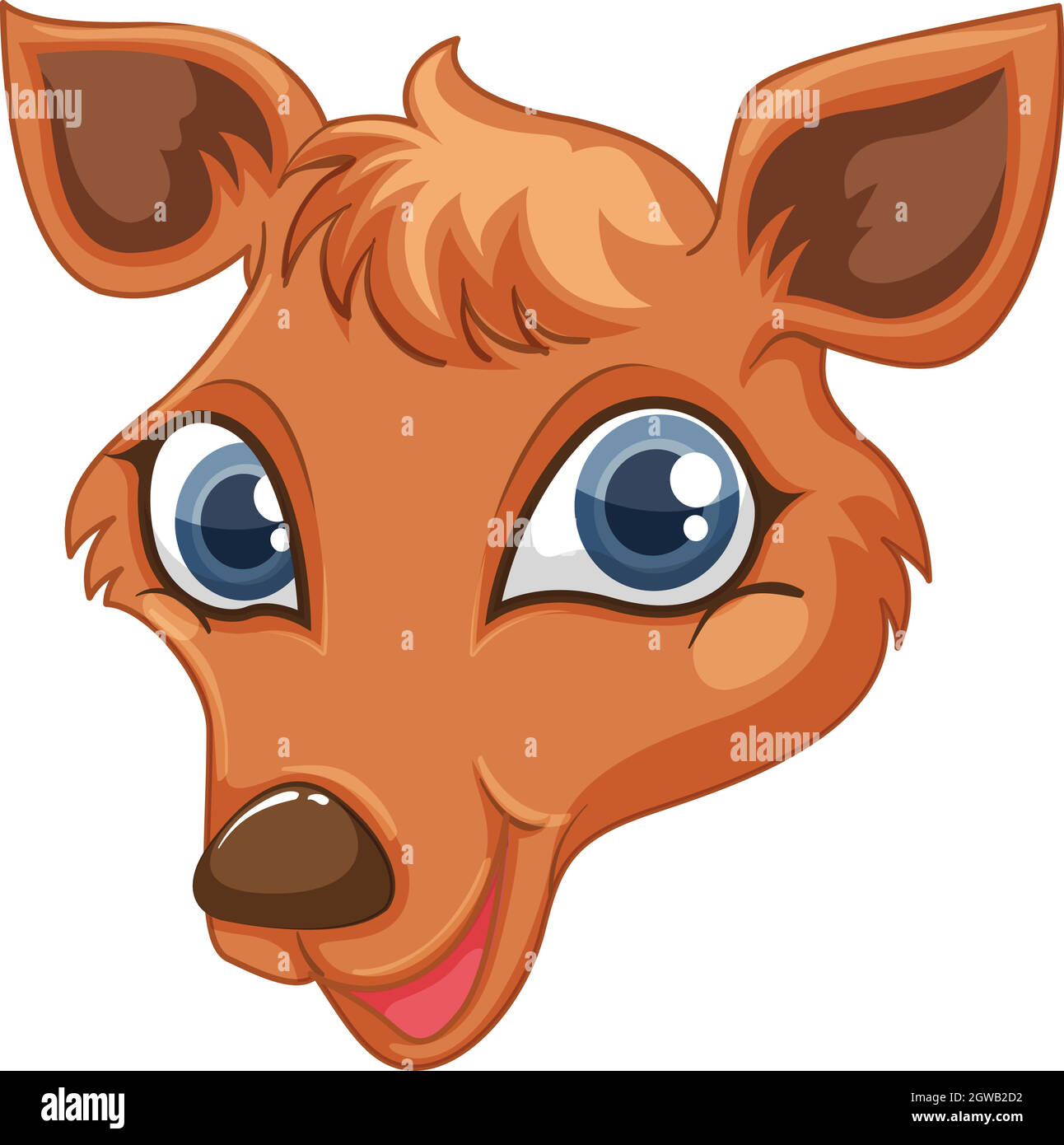 Both eyes deer Stock Vector Images - Alamy