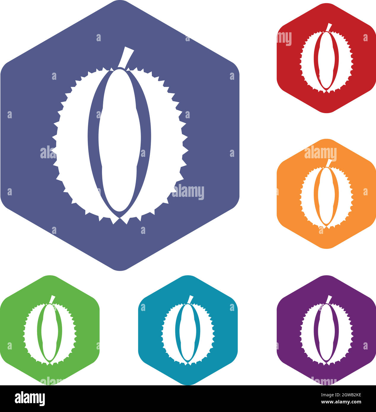 Durian tree Stock Vector Images - Alamy