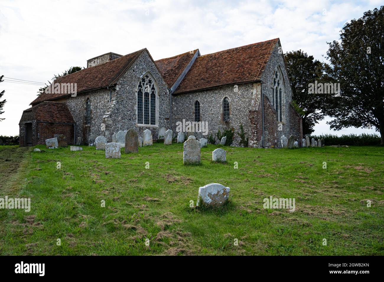 St Mary's parish church, Stelling Minnis, Kent, UK Stock Photo - Alamy