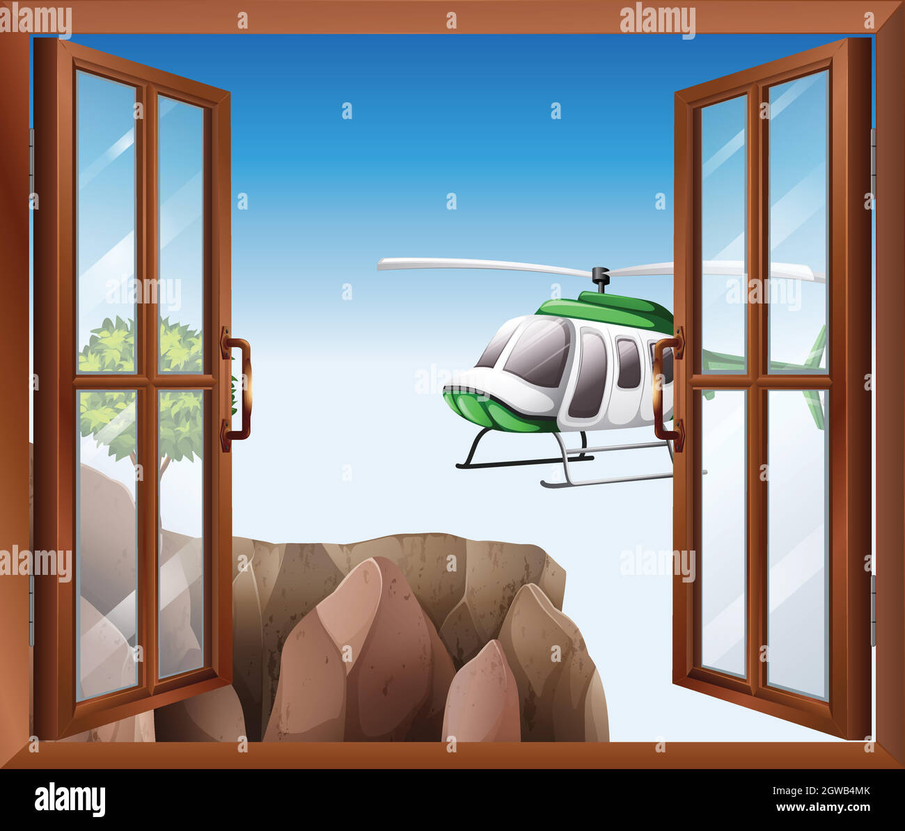 Chopper house Stock Vector Images - Alamy