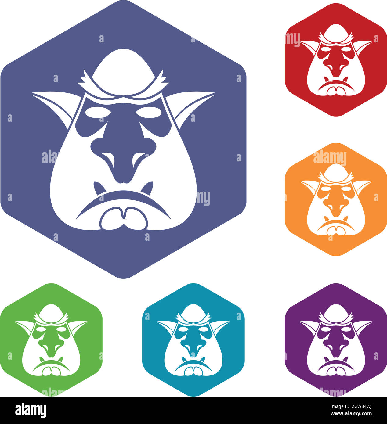 Head of troll icons set Stock Vector Image & Art - Alamy