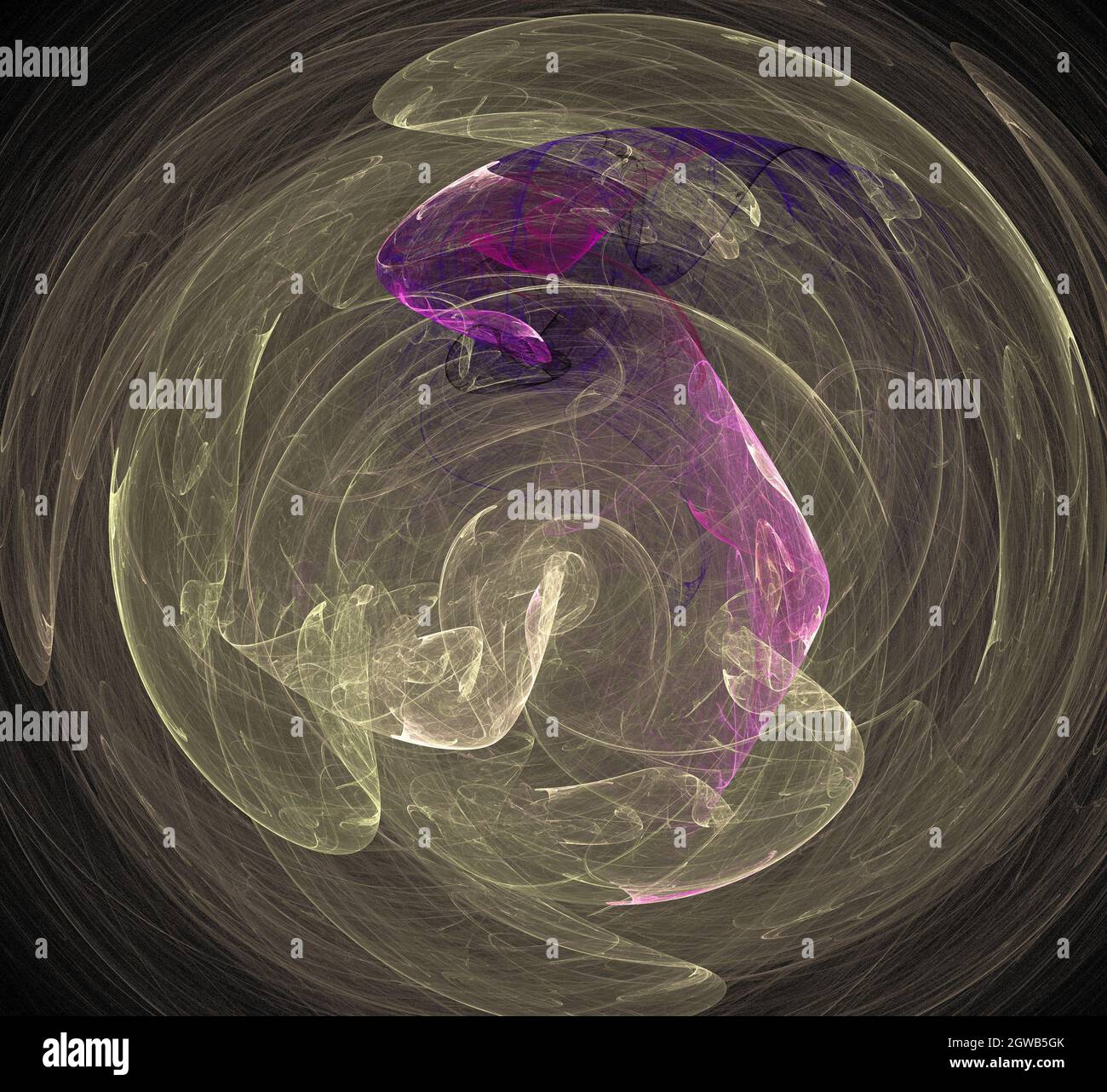 image of one Illustration of digital fractal Stock Photo - Alamy