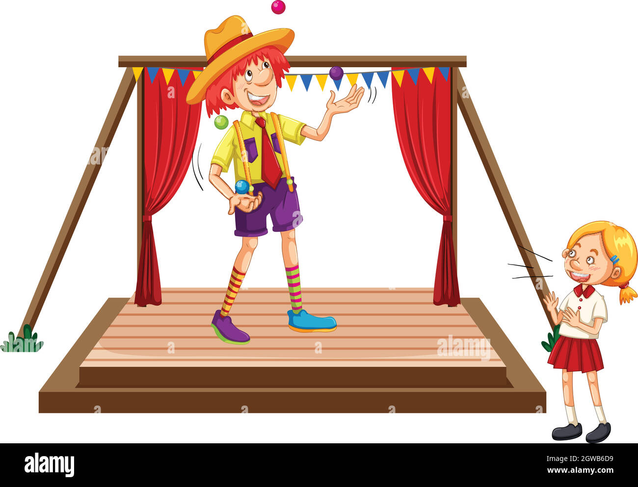 Kids Watching Cartoons Clipart