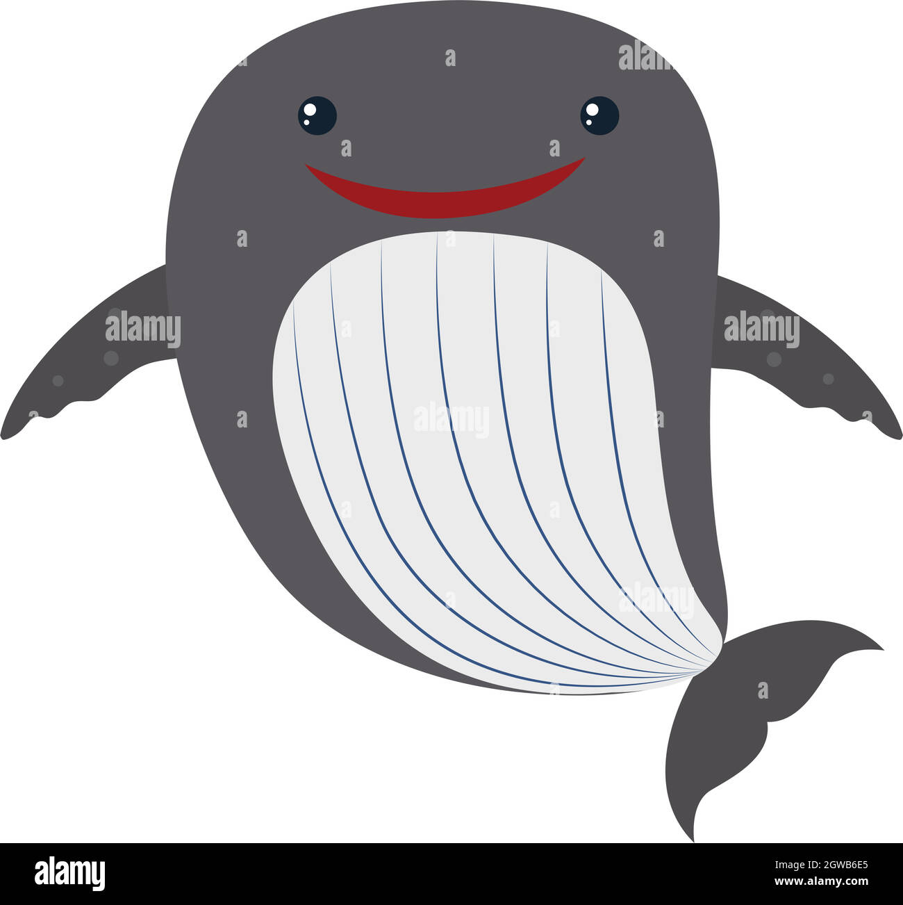 Whale with happy face Stock Vector Image & Art - Alamy