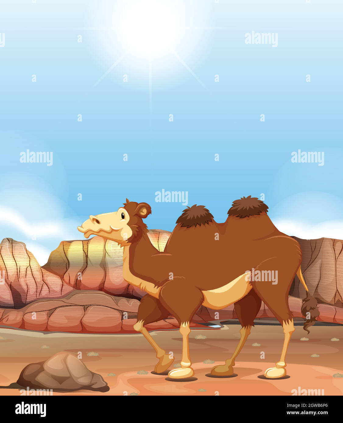Camel character Stock Vector Images - Alamy