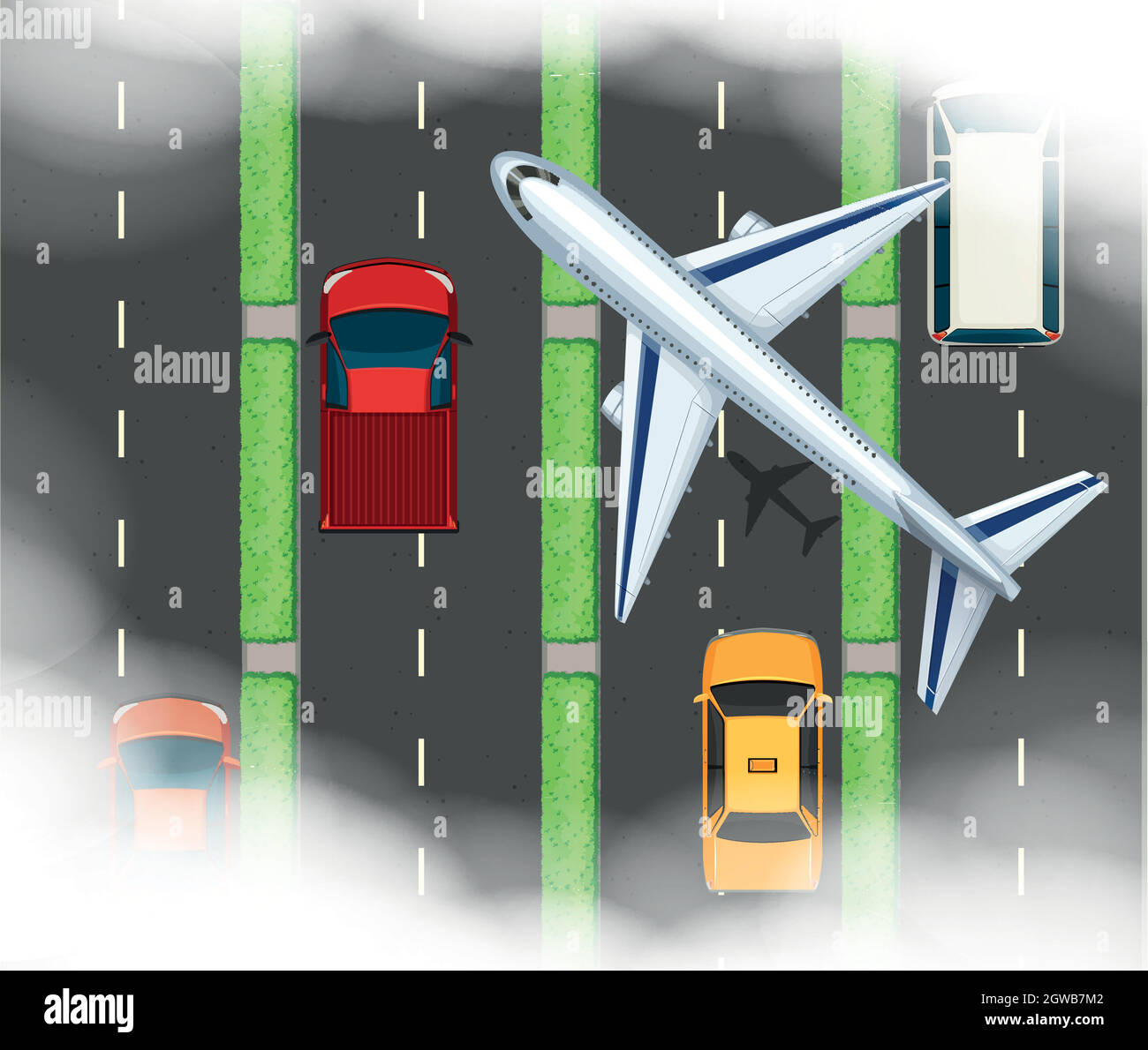 Vehicle aerial driving Stock Vector Images - Alamy