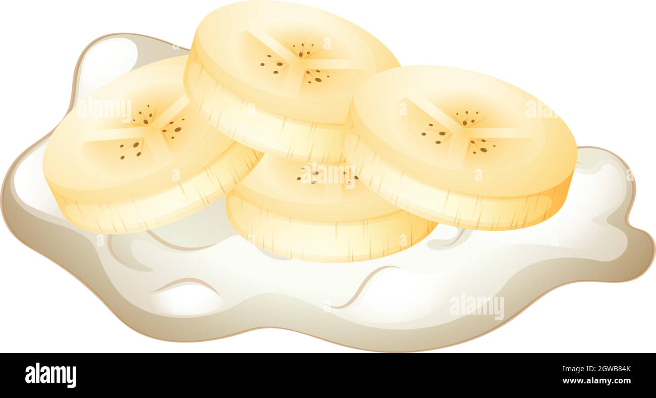 Background banana slices Stock Vector Images - Alamy