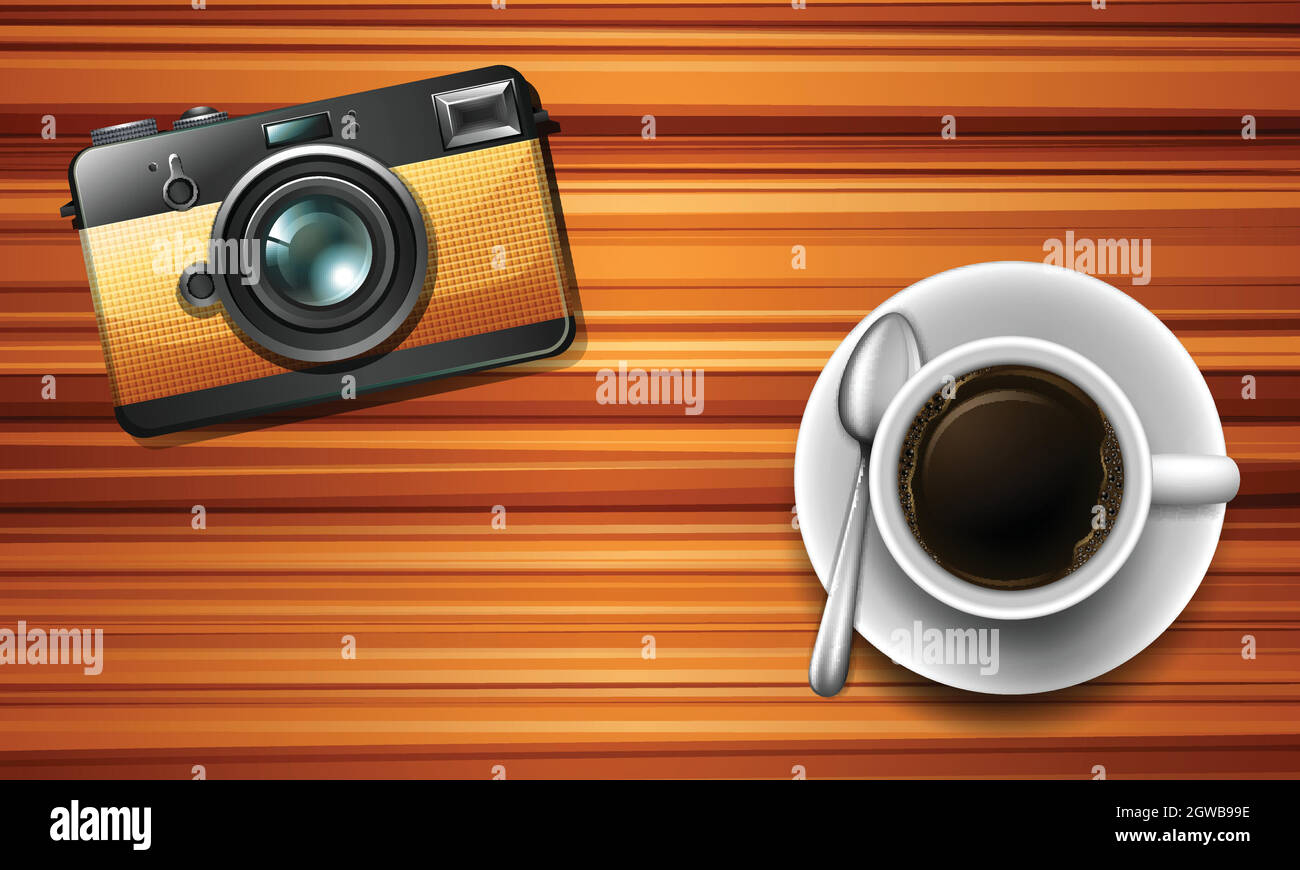 Retro style camera on Stock Vector Images - Alamy