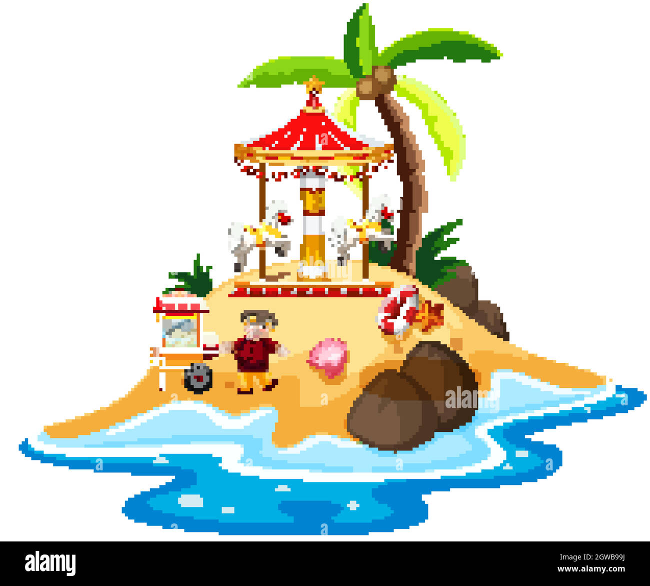 Circus on the water Stock Vector Images - Alamy