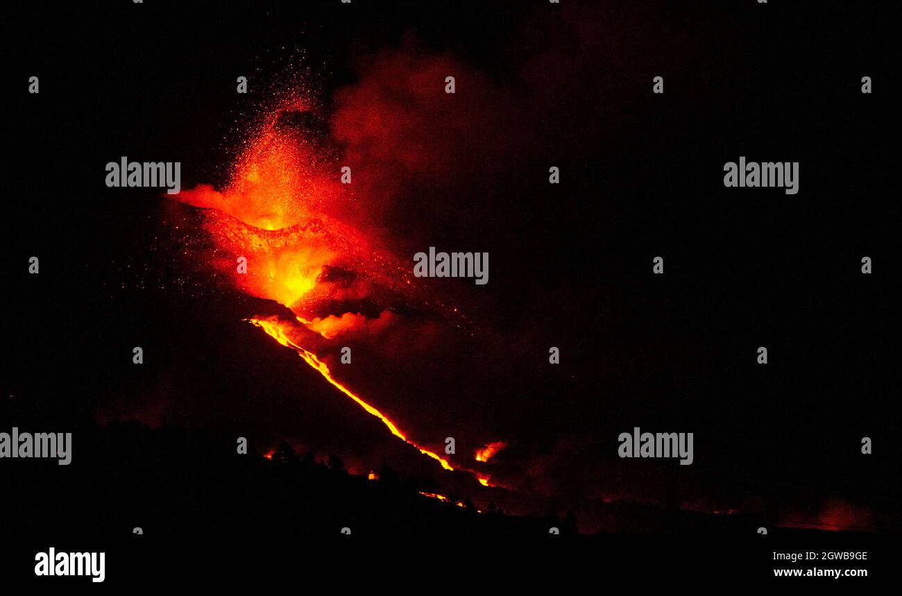 Volcanic eruption on La Palma - October 2021 Stock Photo - Alamy