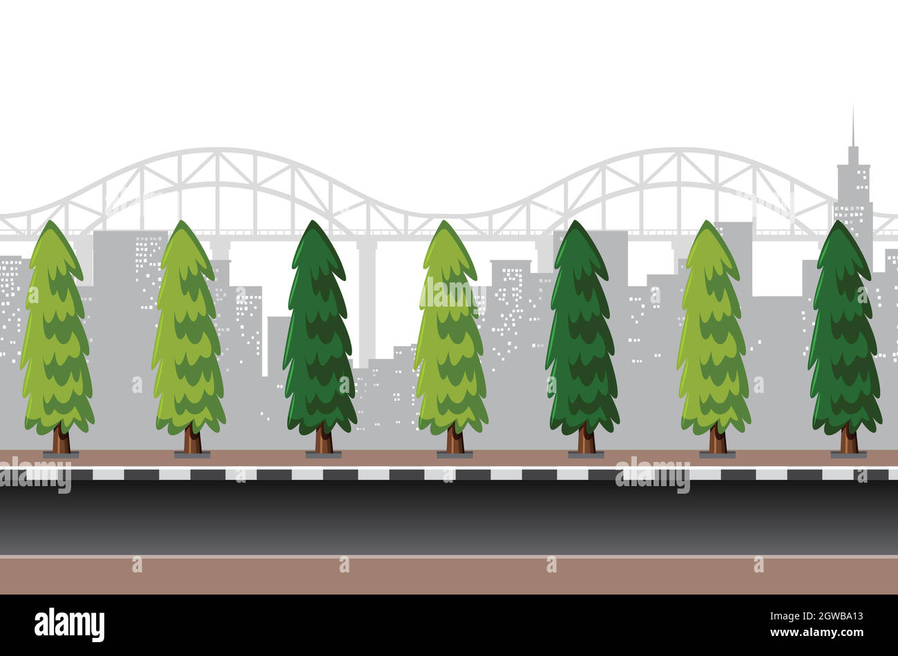 Side of urban road Stock Vector Image & Art - Alamy