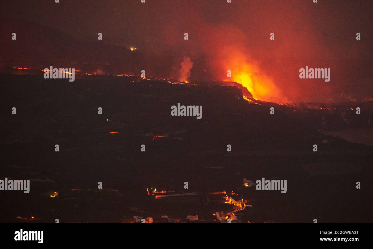 Volcanic eruption on La Palma - October 2021 Stock Photo - Alamy