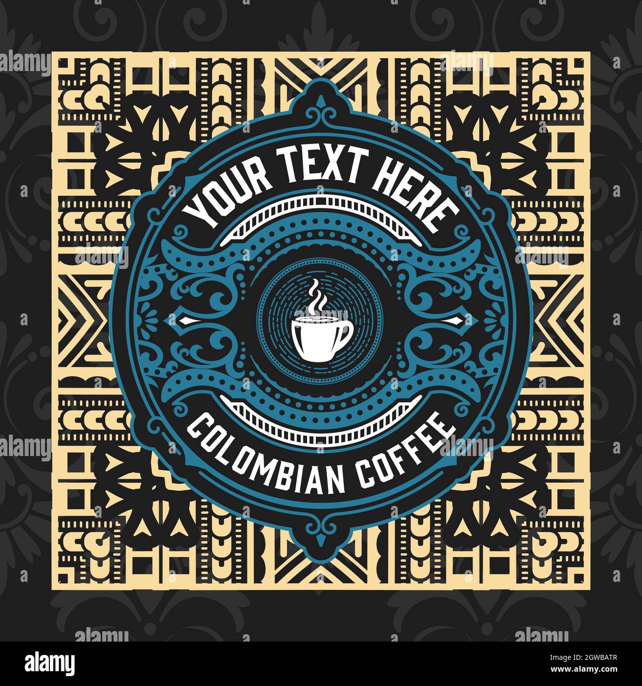 Vector, Coffee Shop label for cafe business Stock Vector Image & Art ...