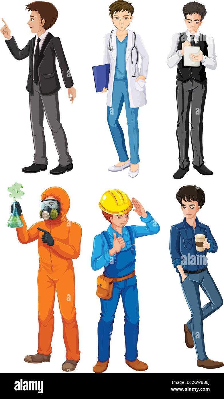 Men with different works Stock Vector Image & Art - Alamy