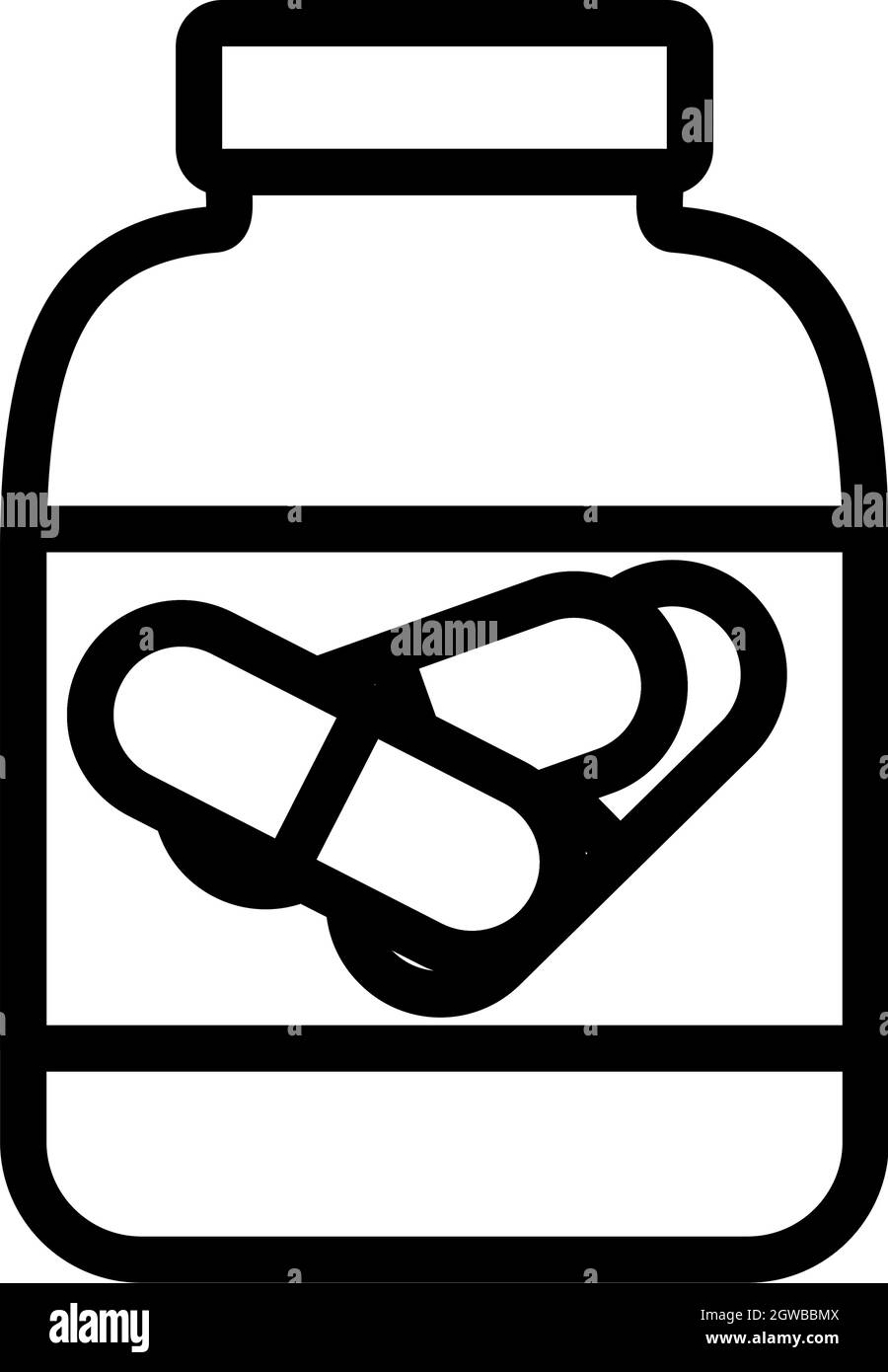 Pills in medical bottle Stock Vector Images - Alamy