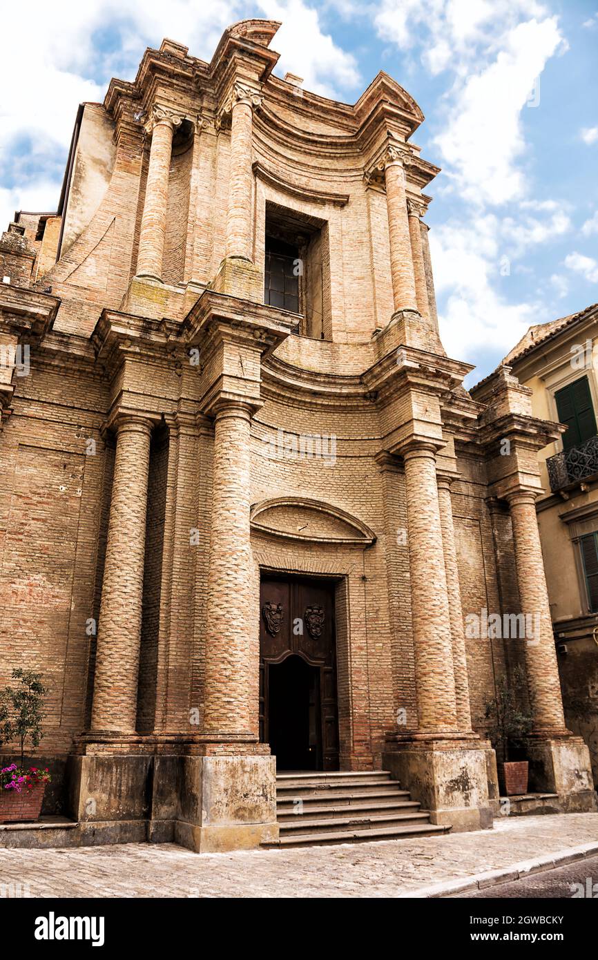 Church of the Annunciation of the Lord in Penne, a small town in the ...
