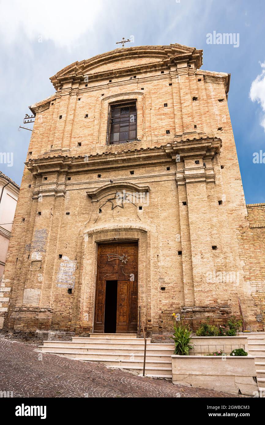 Church of San Panfilo in Penne, a small town in the province of Pescara ...