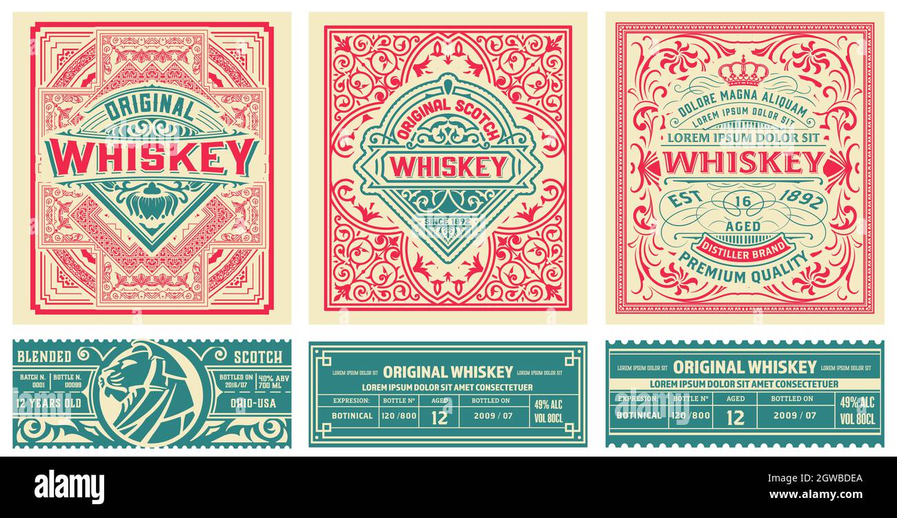 Set of 3 vintage labels for packing Stock Vector Image & Art - Alamy