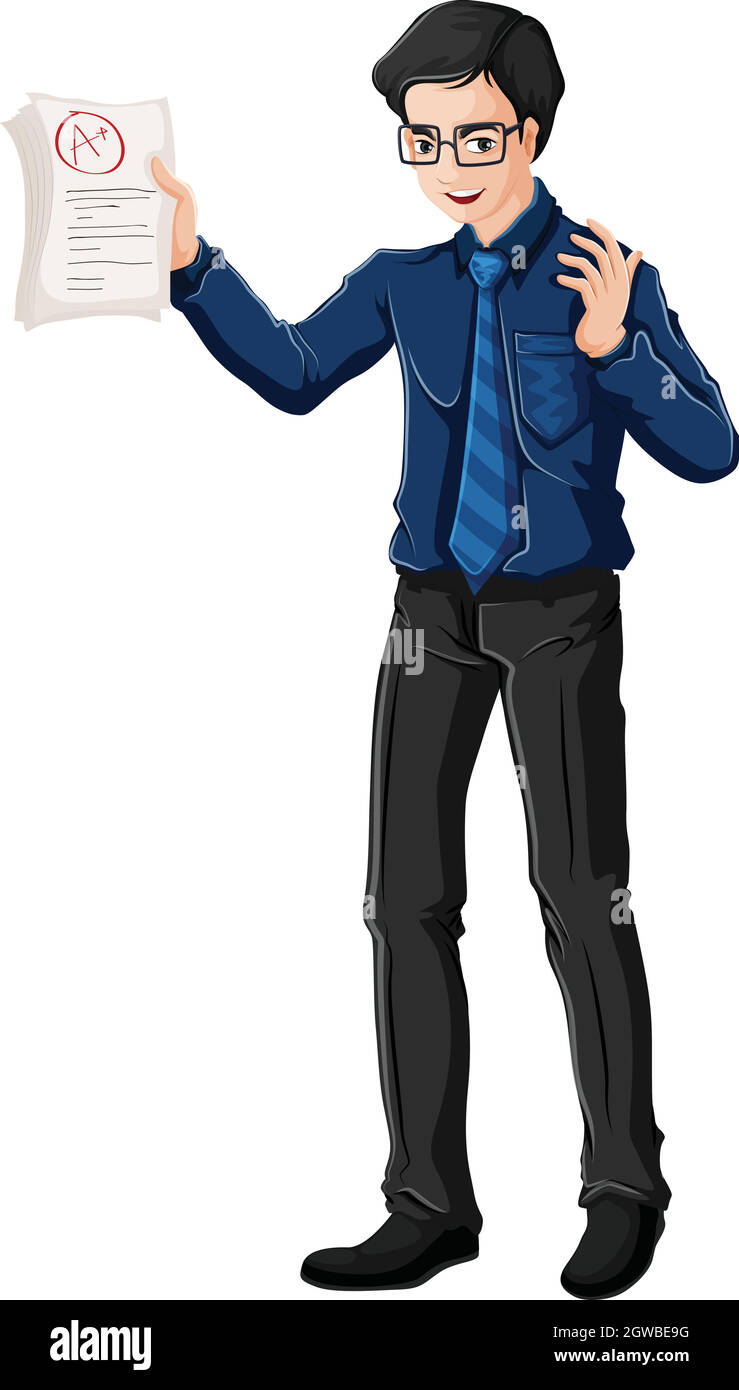 Male teacher students Stock Vector Images - Alamy