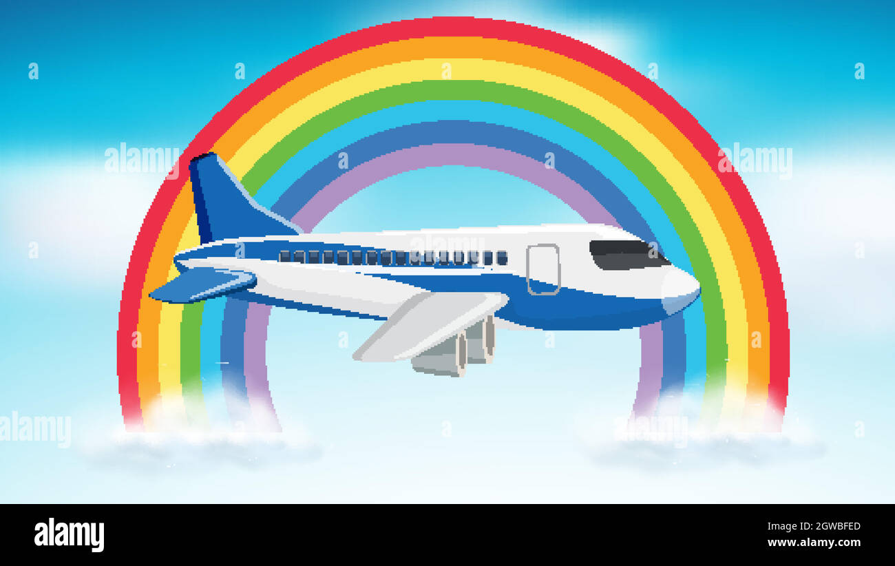 Aeroplane scene Stock Vector Images - Alamy