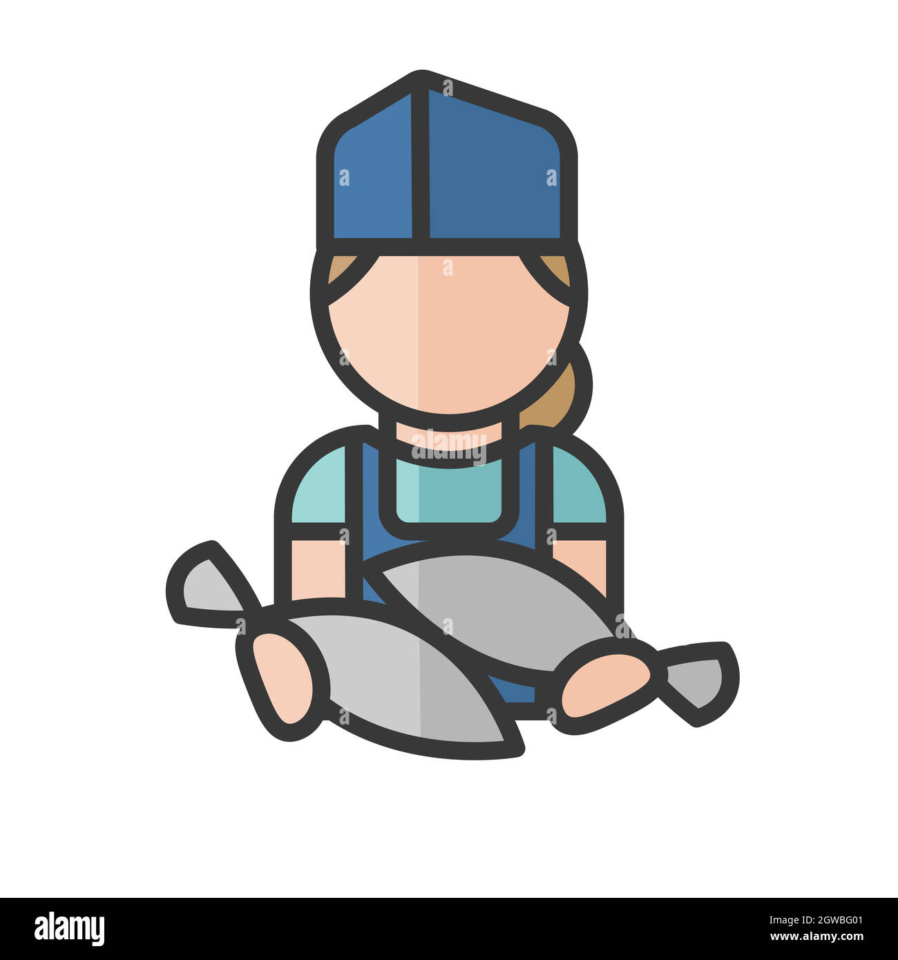 Person fish Stock Vector Images - Alamy