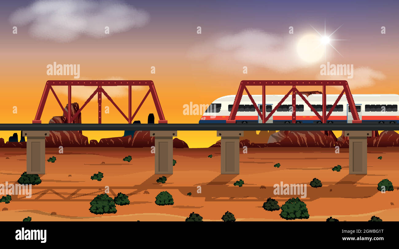 Western desert themed scene in nature Stock Vector Image & Art - Alamy