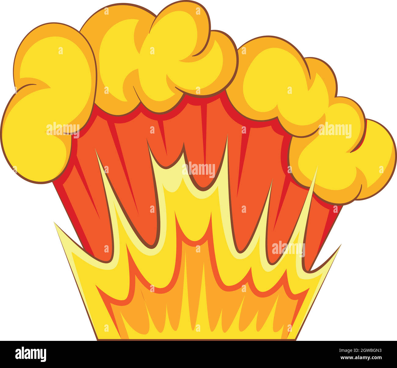 Bomb explosion icon, cartoon style Stock Vector Image & Art - Alamy