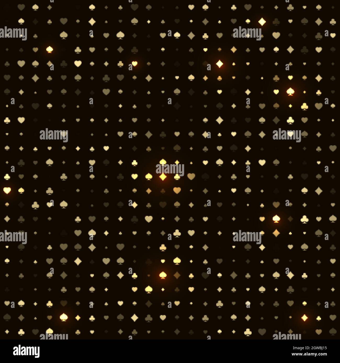 Seamless poker cards suit background. Four playing card symbol texture ...