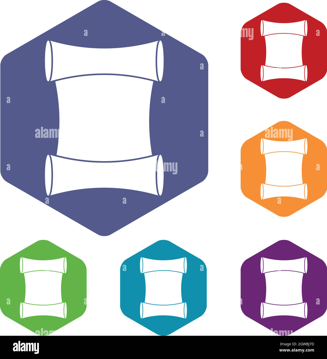 Scroll icons set Stock Vector Image & Art - Alamy