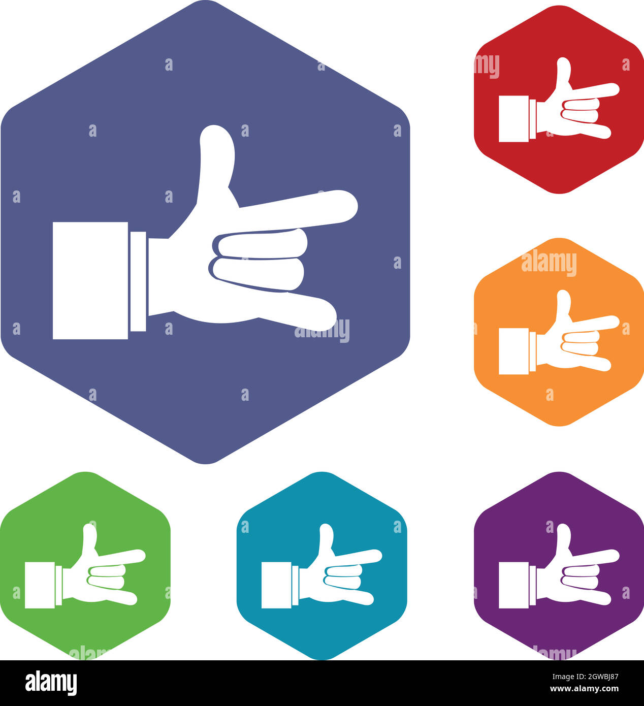 Hand sign showing love Stock Vector Images - Alamy