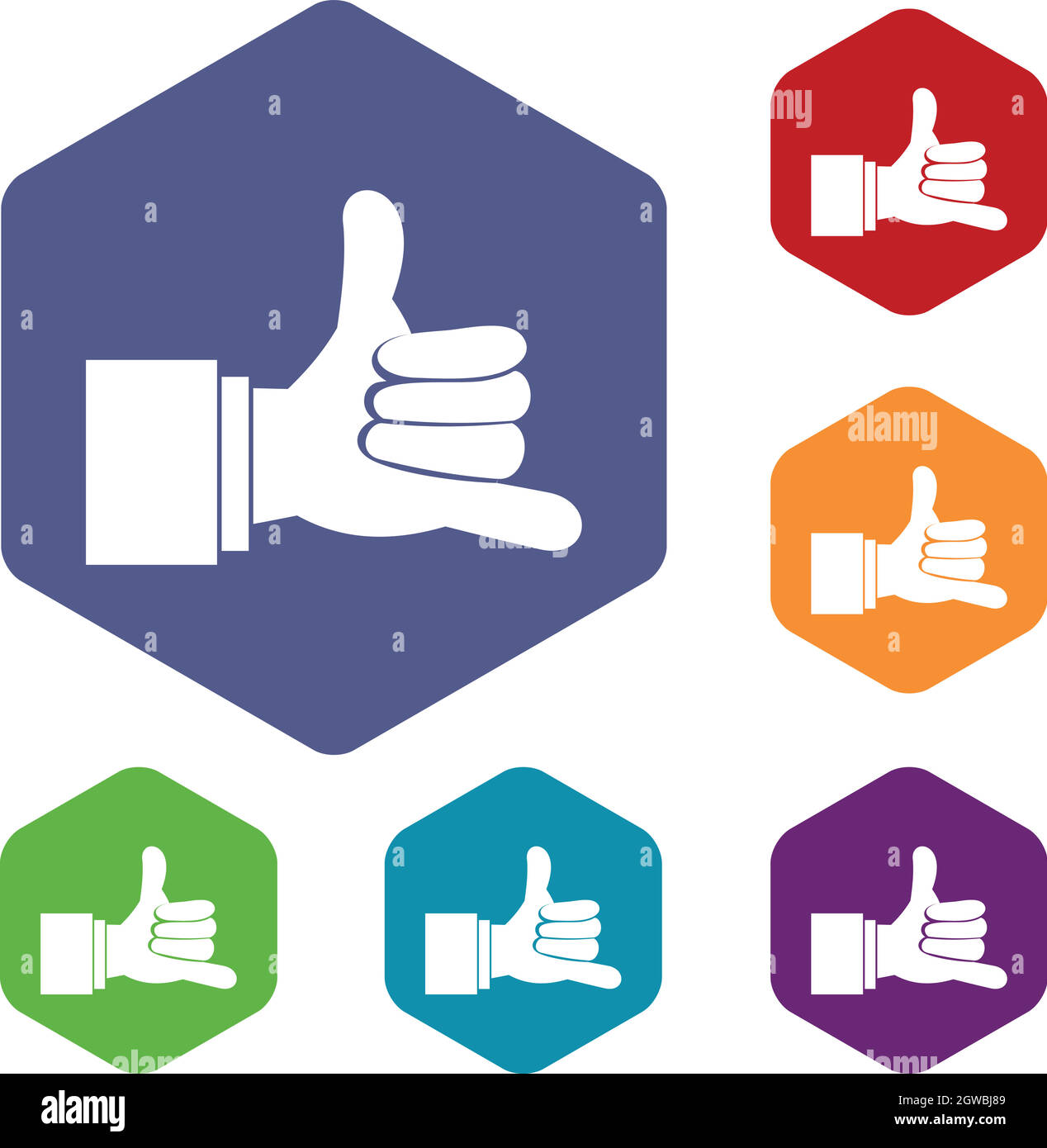 Call me gesture icons set Stock Vector Image & Art - Alamy