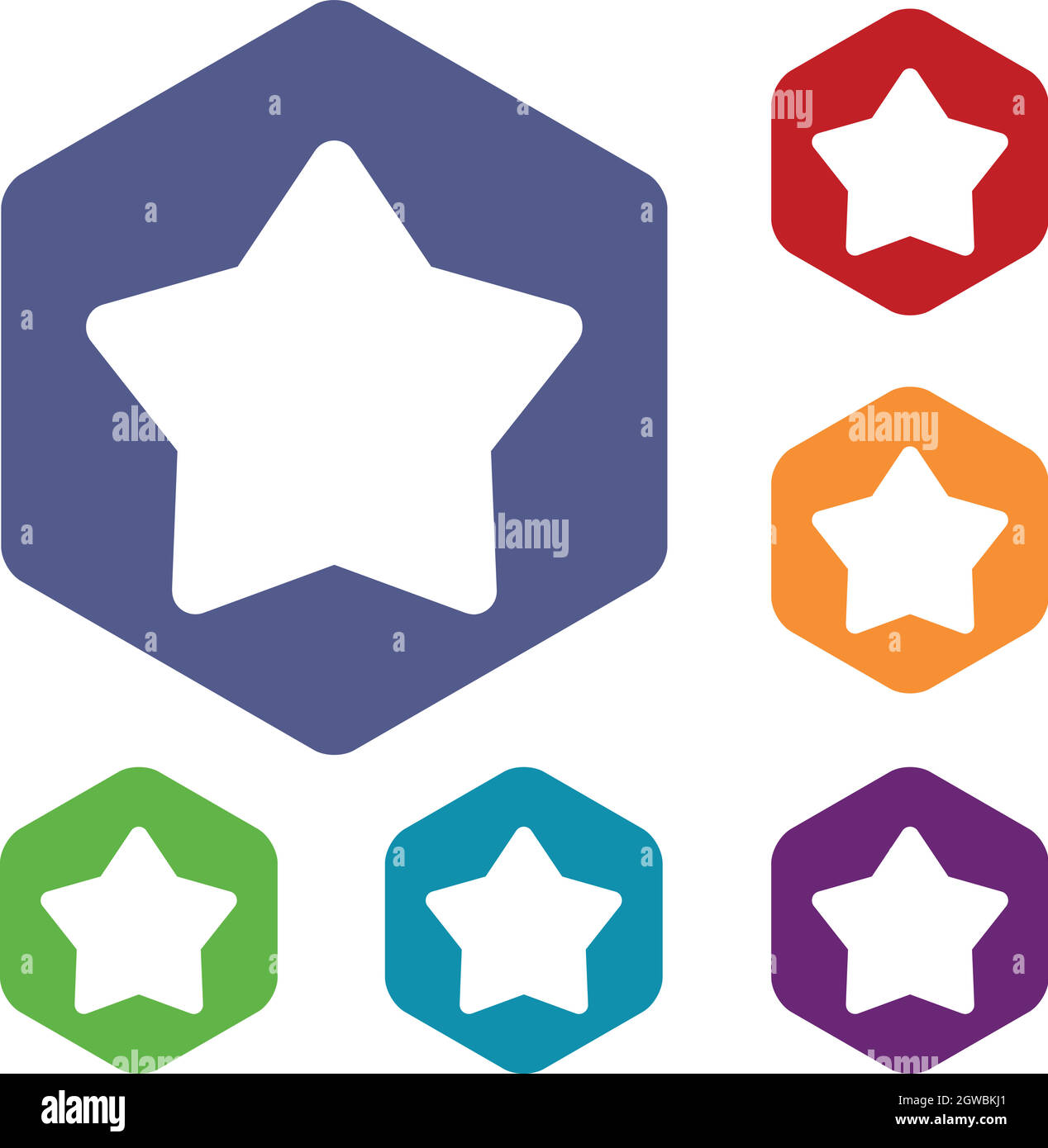 Star icons set Stock Vector Image & Art - Alamy