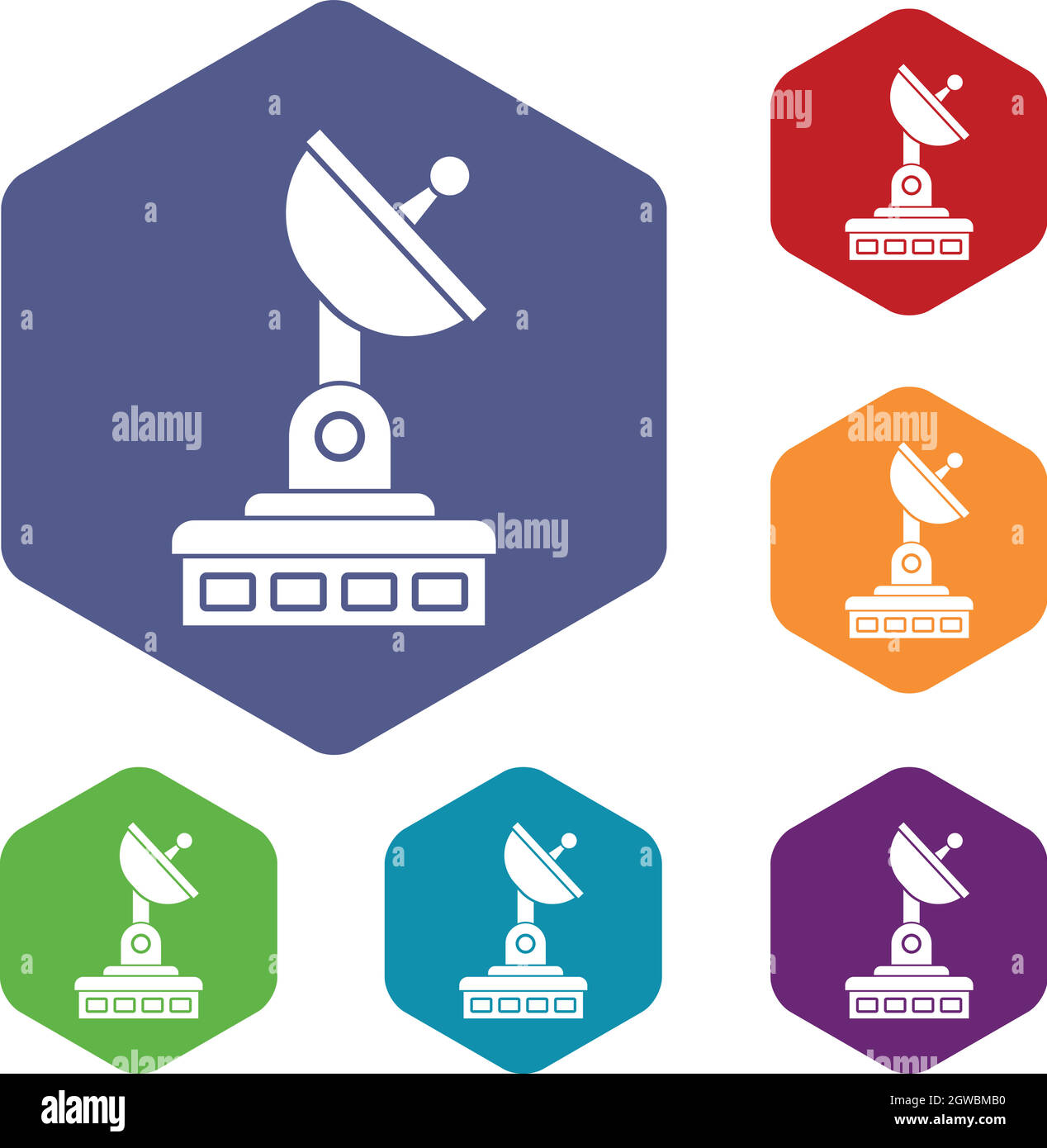 Dish radio Stock Vector Images - Alamy