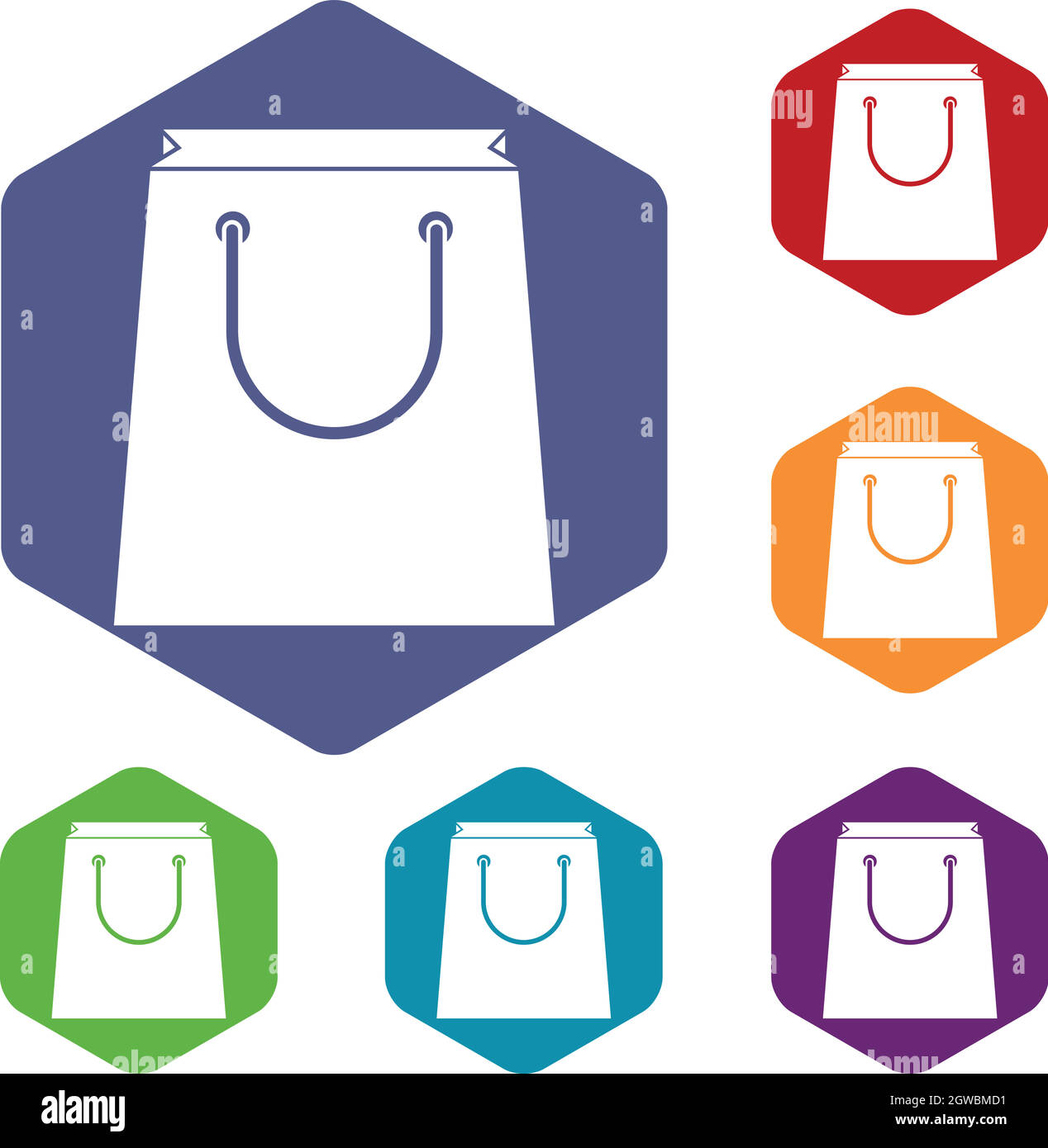 Paper bag present Stock Vector Images - Alamy