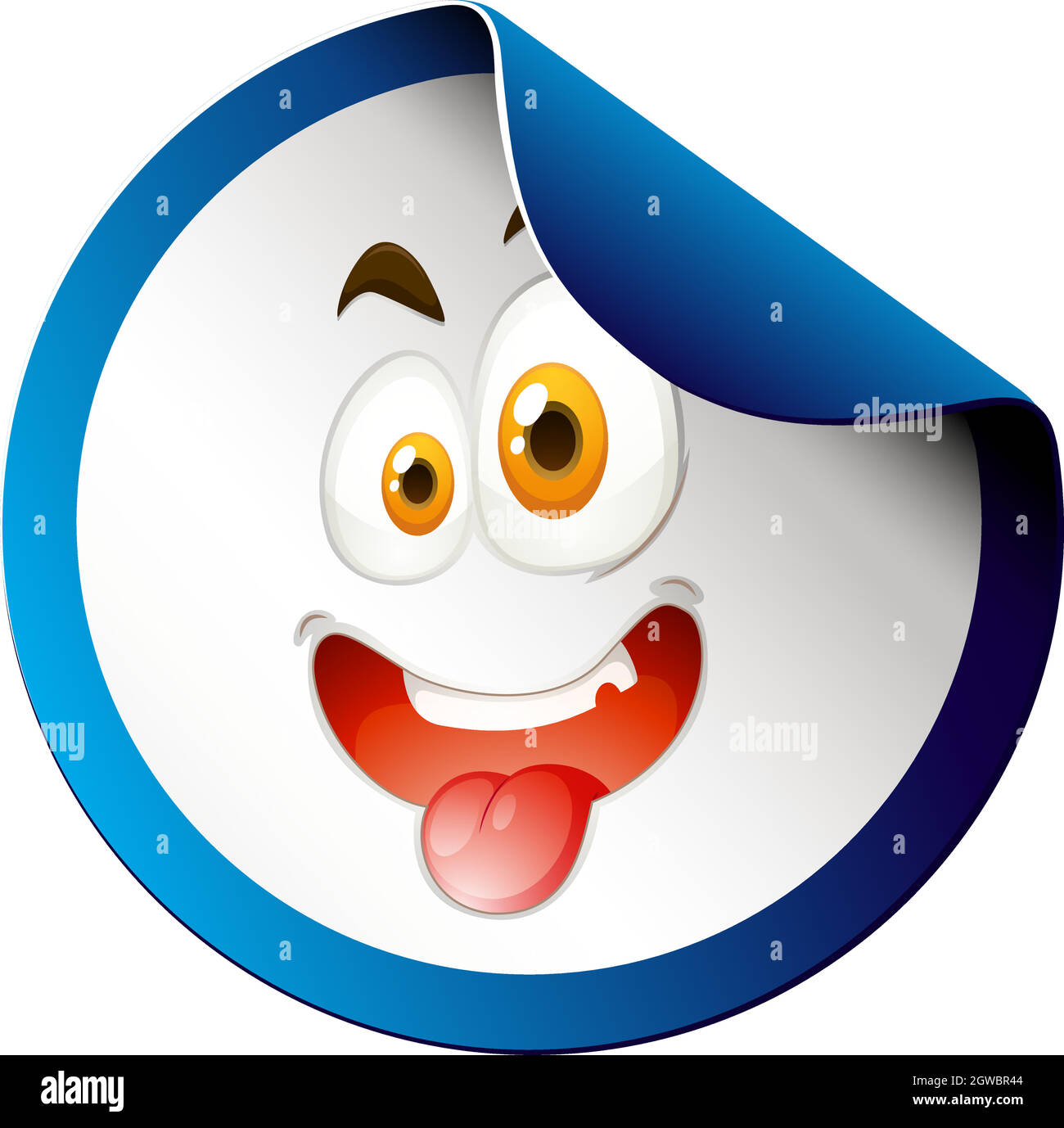Happy face logo hi-res stock photography and images - Alamy