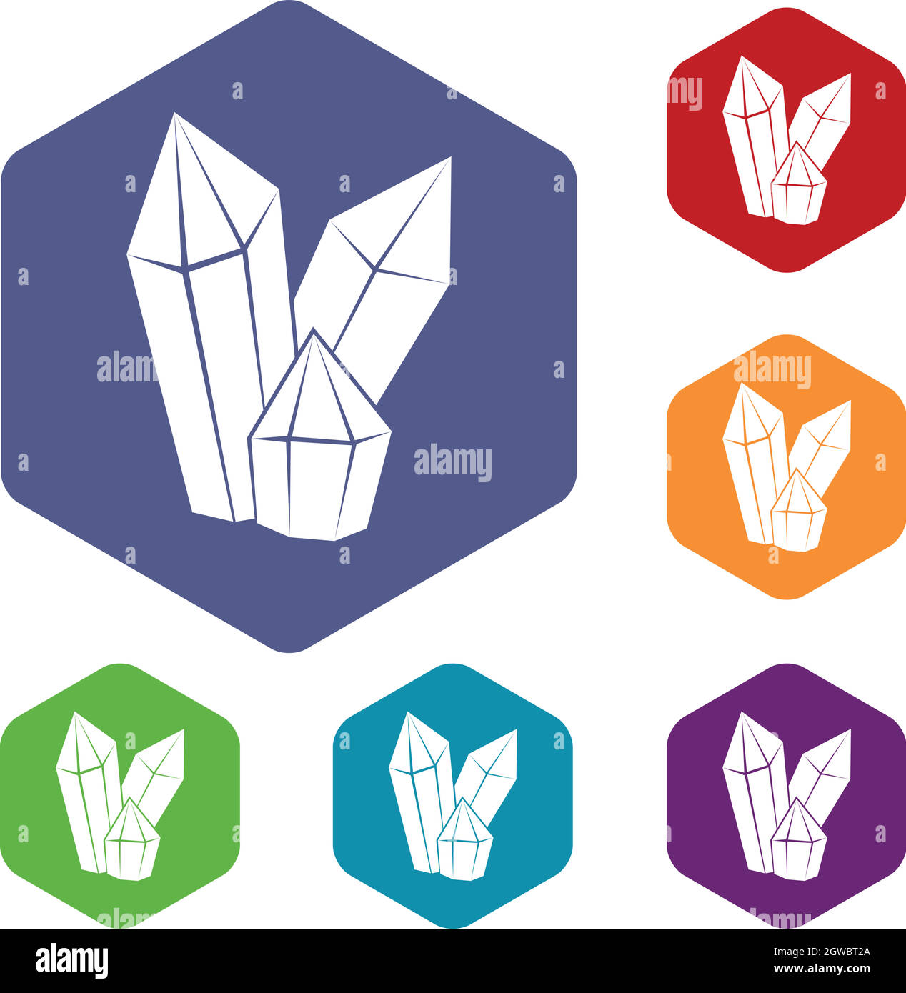 Diamonds icons set Stock Vector Image & Art - Alamy