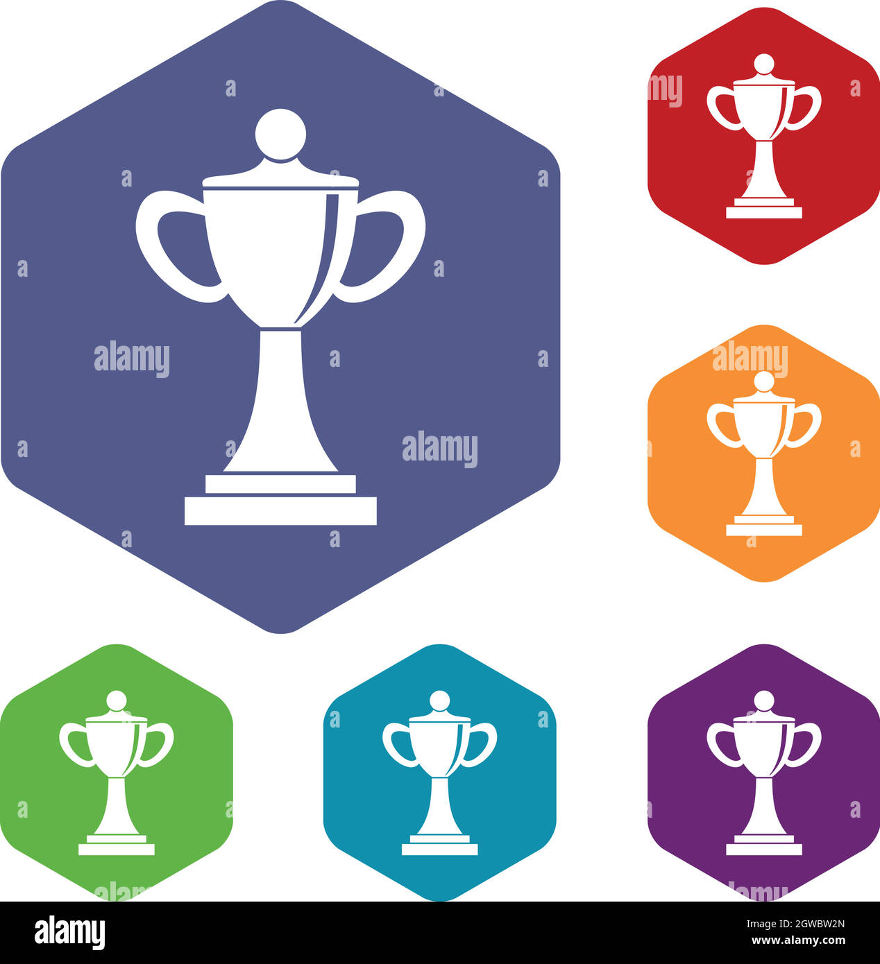 Championship cup icons set Stock Vector Image & Art - Alamy