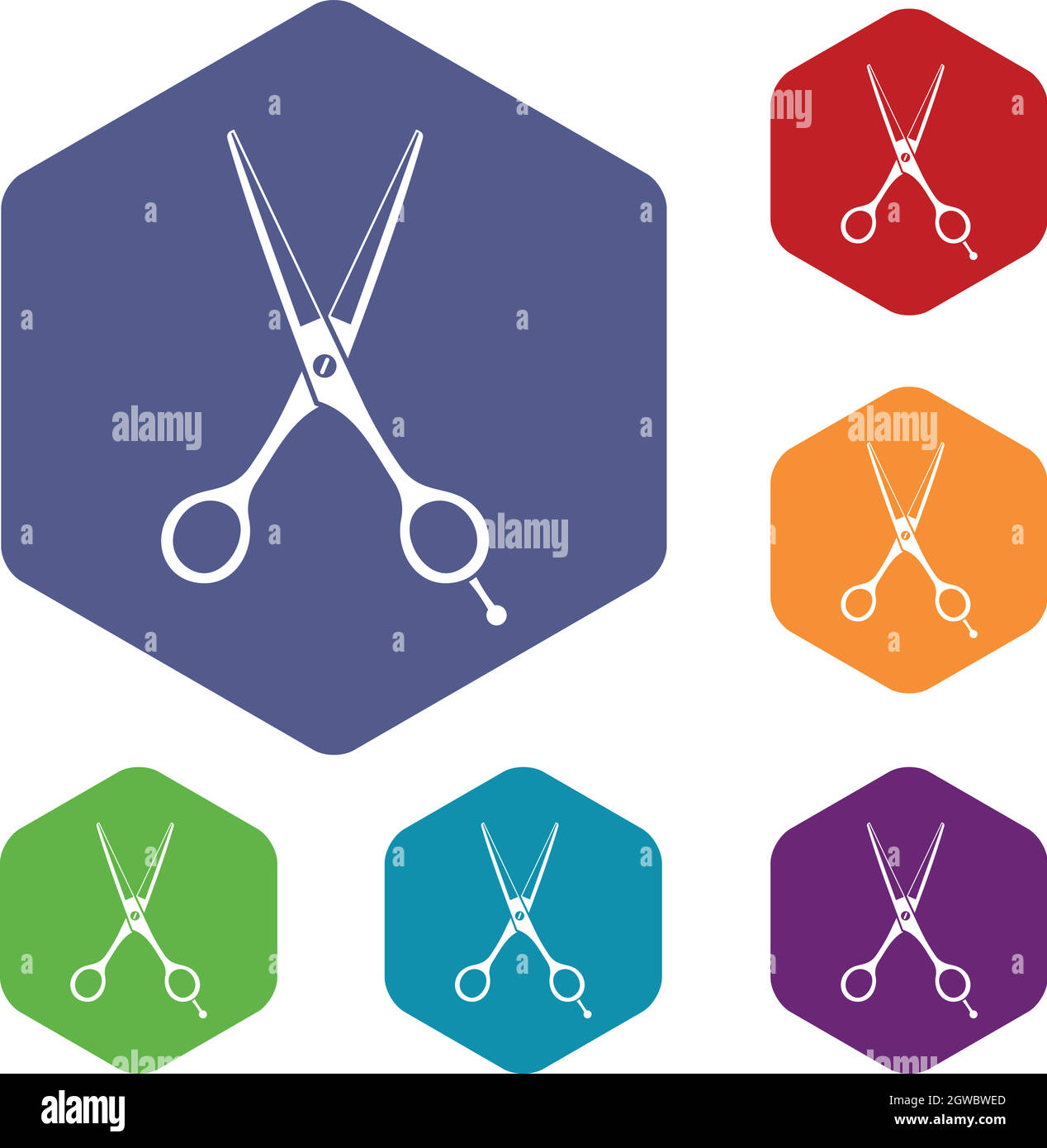 Modern scissors Stock Vector Images - Alamy