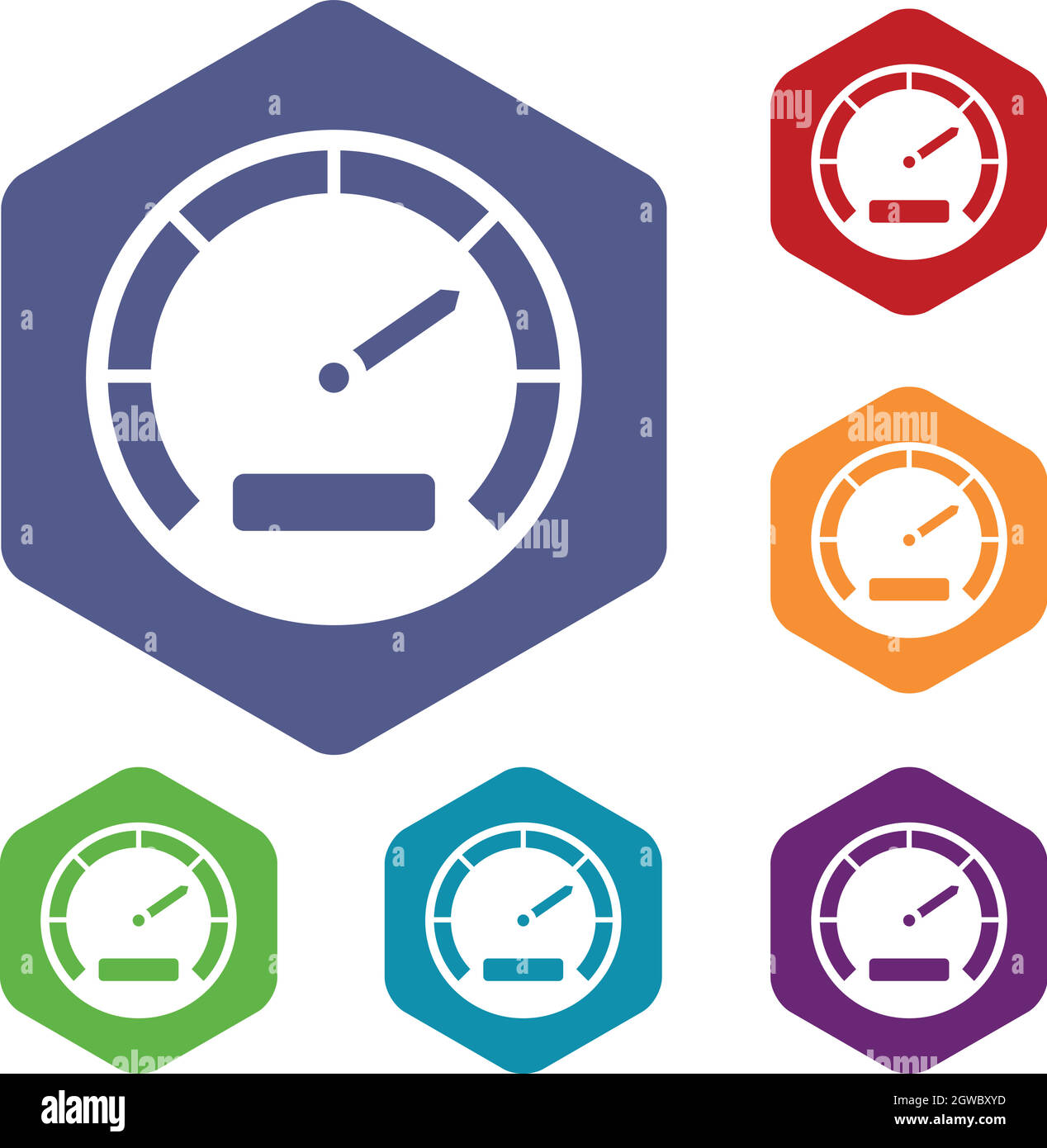 Speedometer icons set Stock Vector Image & Art - Alamy