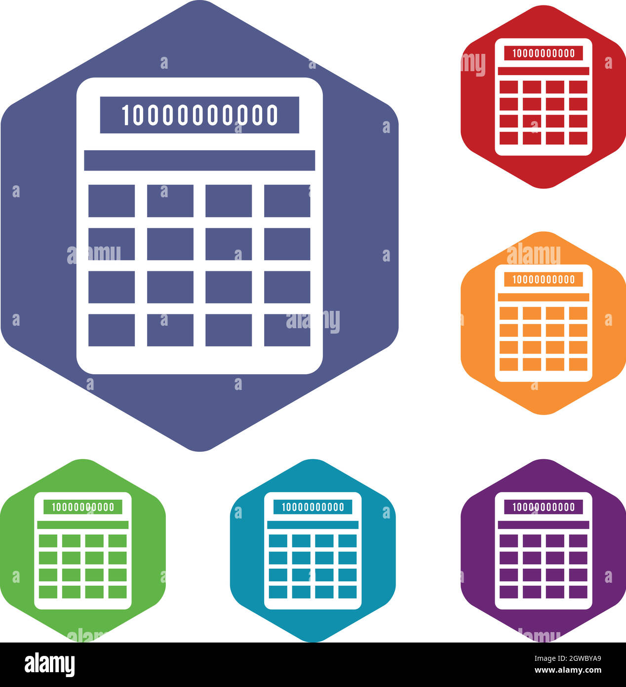 Graphic display calculator Stock Vector Images - Alamy