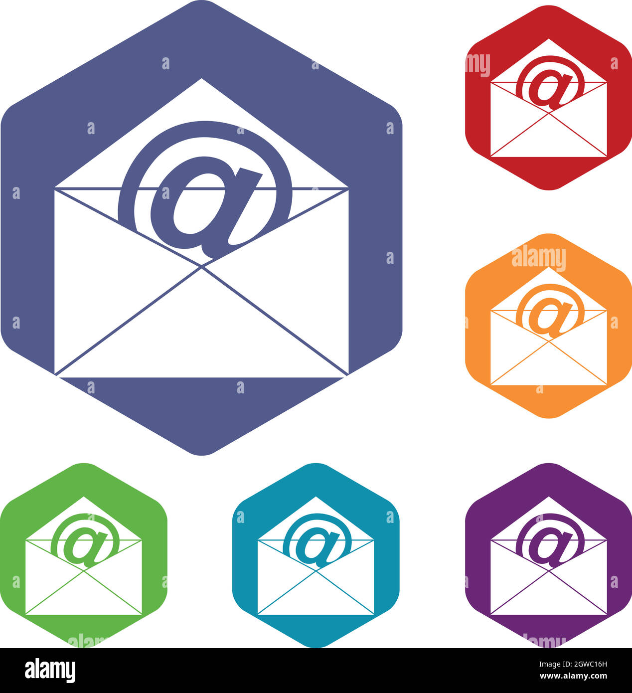 Email envelope symbol Stock Vector Images - Alamy