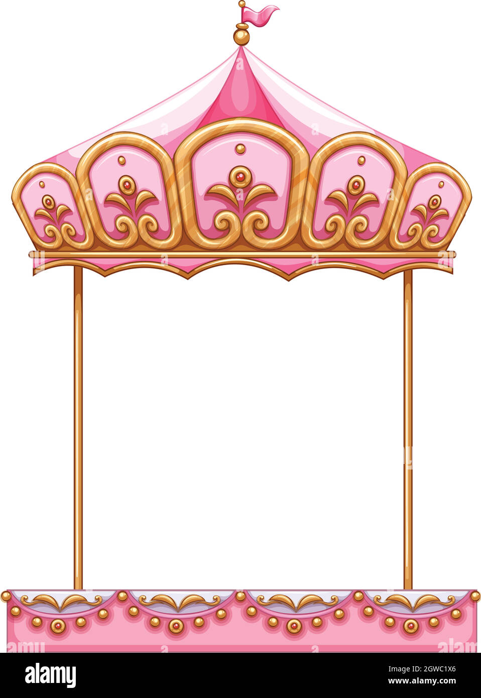 Empty carrousel Stock Vector Images - Alamy