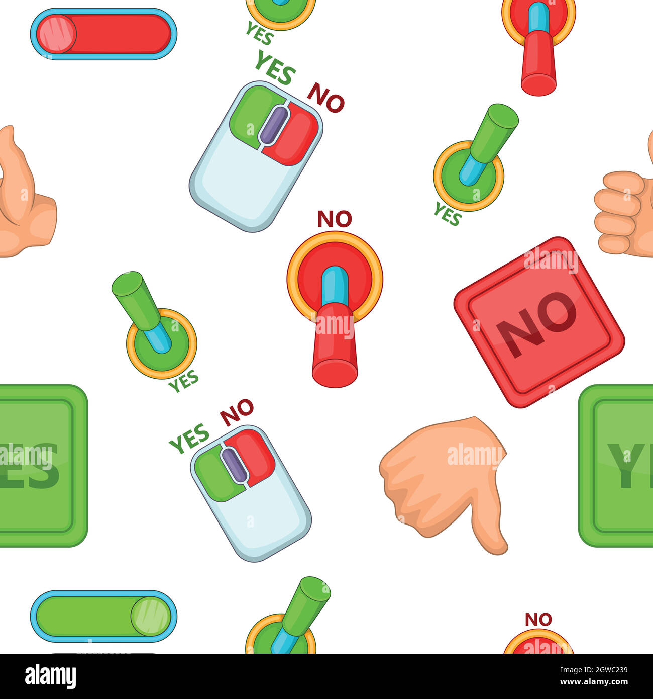 Choice pattern, cartoon style Stock Vector Image & Art - Alamy