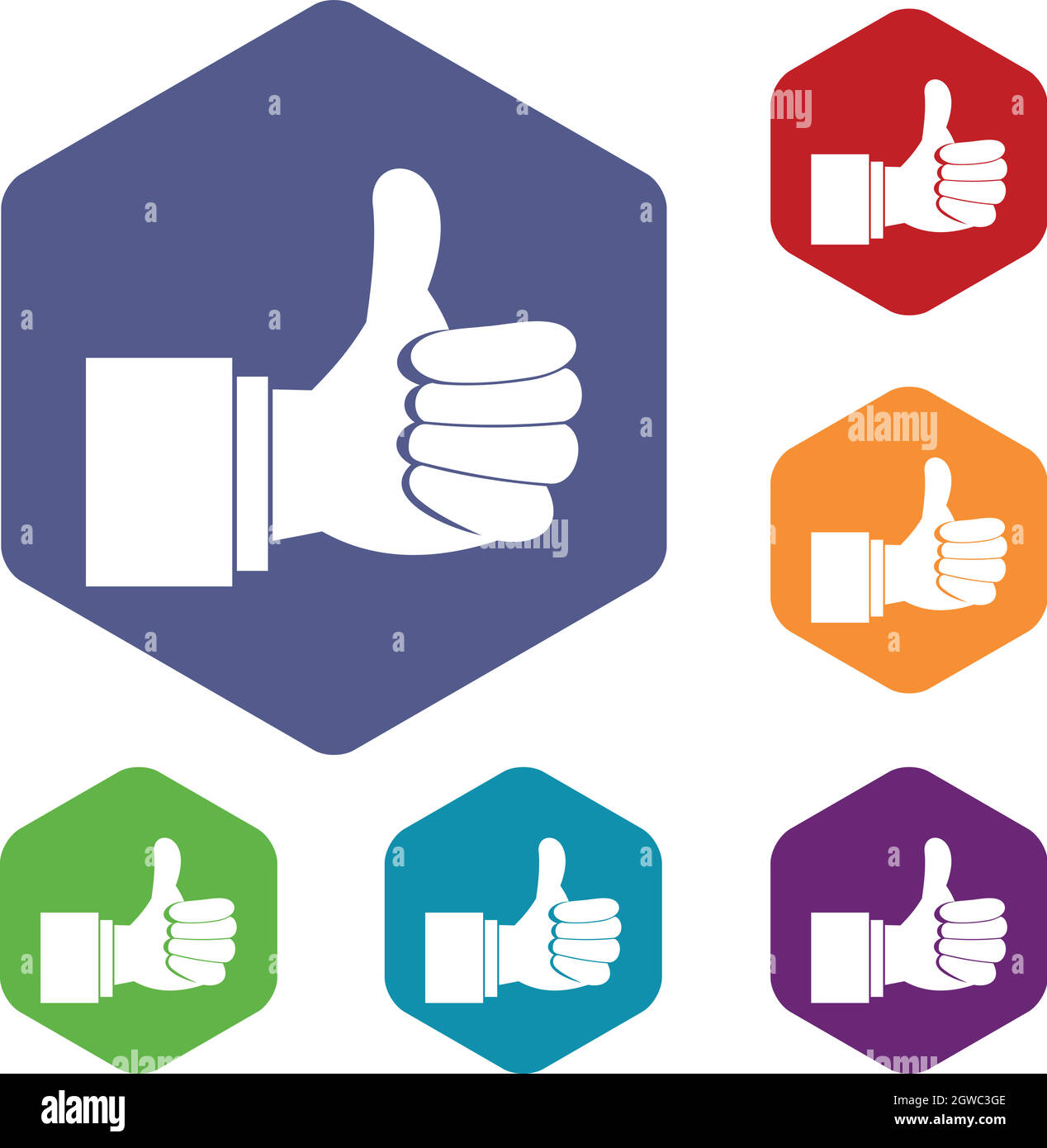 Set like icons isolated Stock Vector Images - Alamy