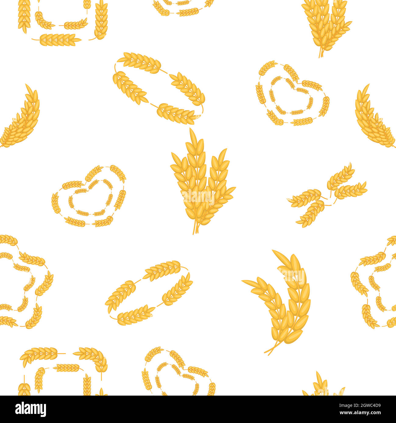 Wheat pattern, cartoon style Stock Vector Image & Art - Alamy