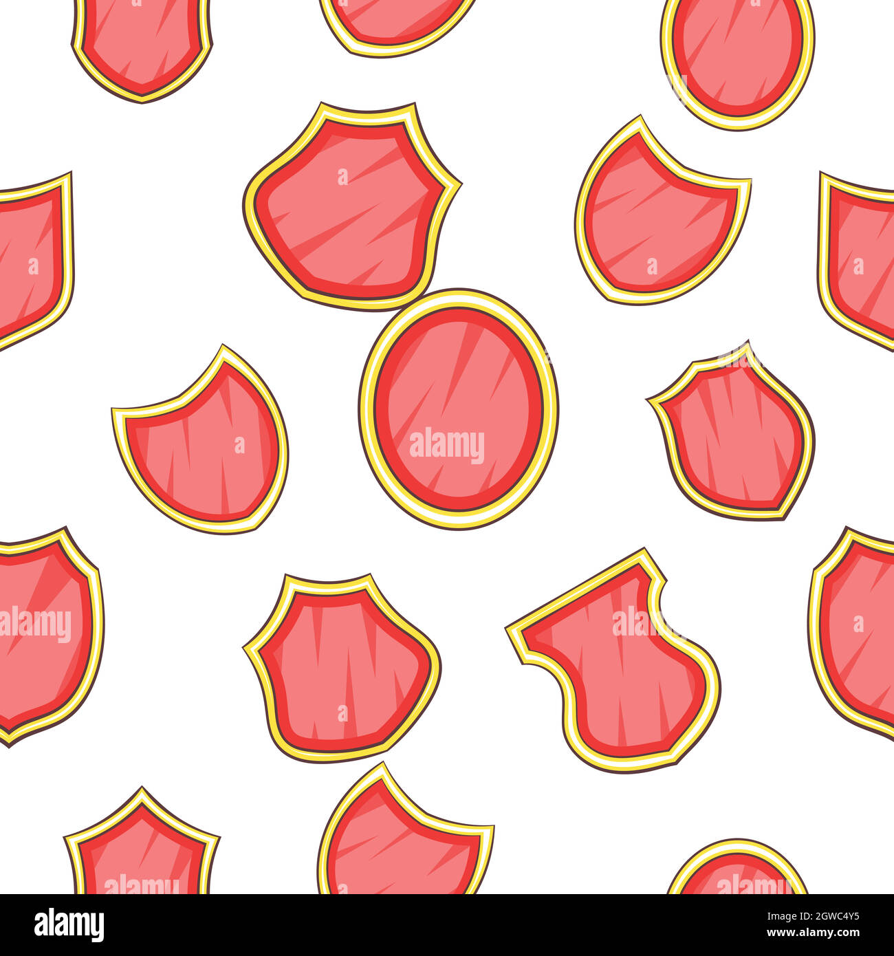 Military shield pattern, cartoon style Stock Vector Image & Art - Alamy