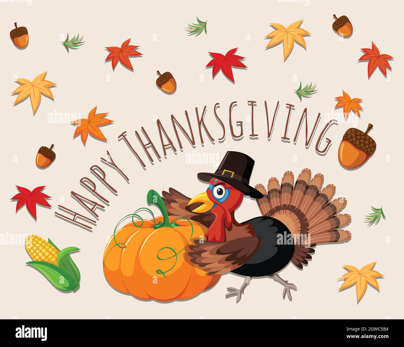 Happy thanksgiving card hi-res stock photography and images - Alamy