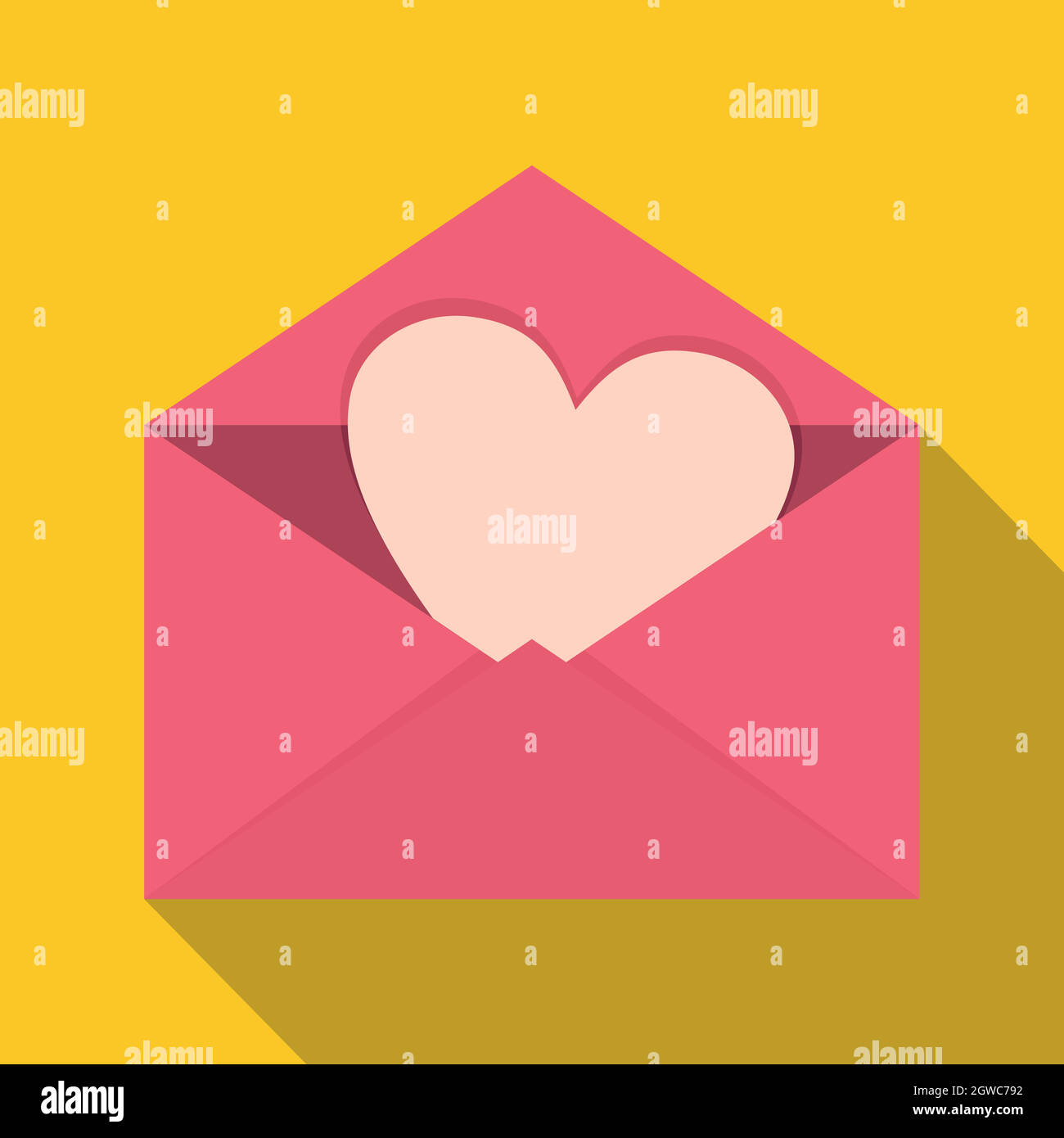 Pink envelope Stock Vector Images - Alamy