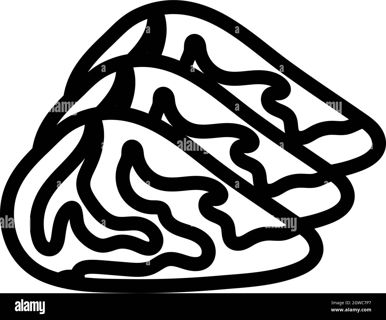 Raw meat fillet pork Stock Vector Images - Alamy