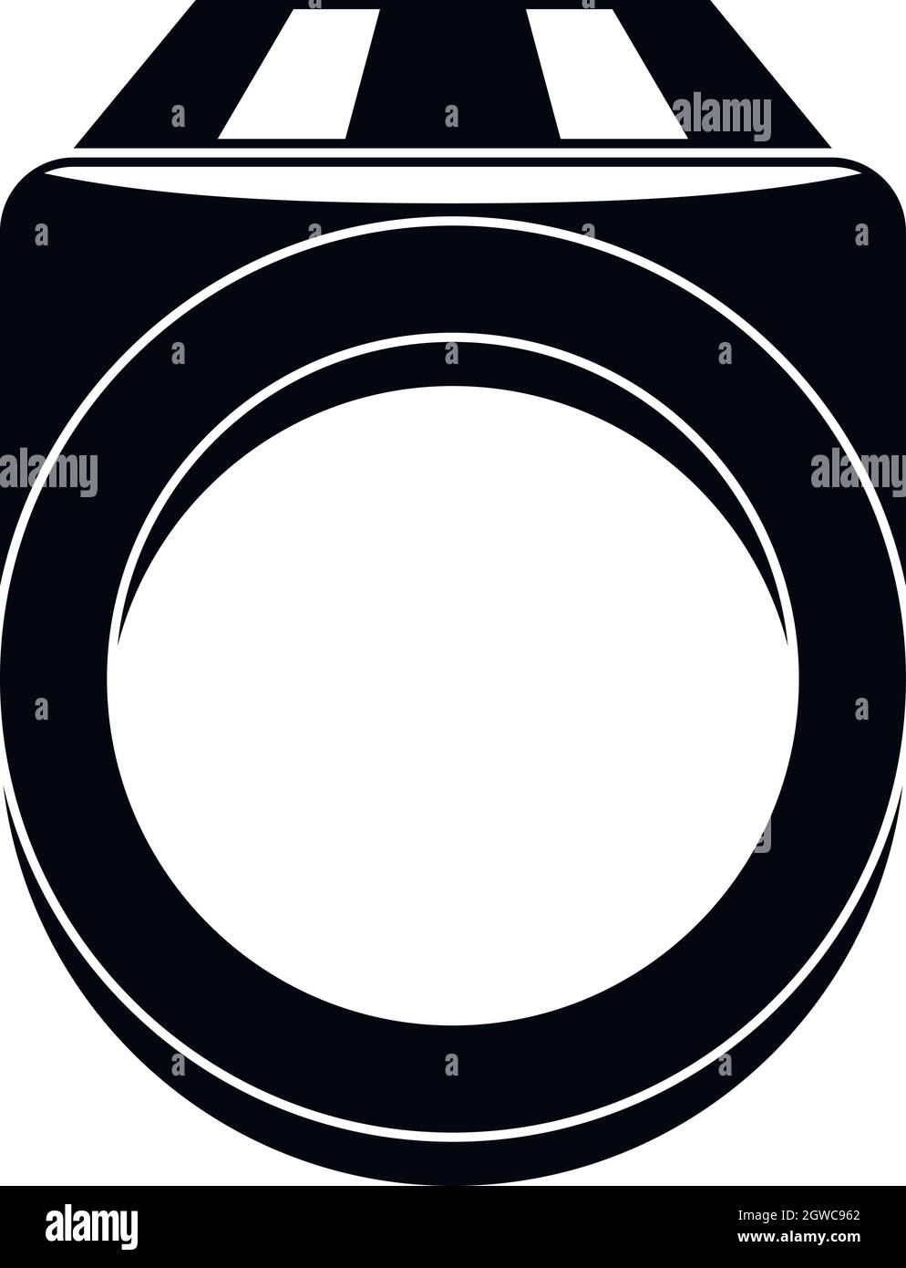 Ring icon, simple style Stock Vector Image & Art - Alamy